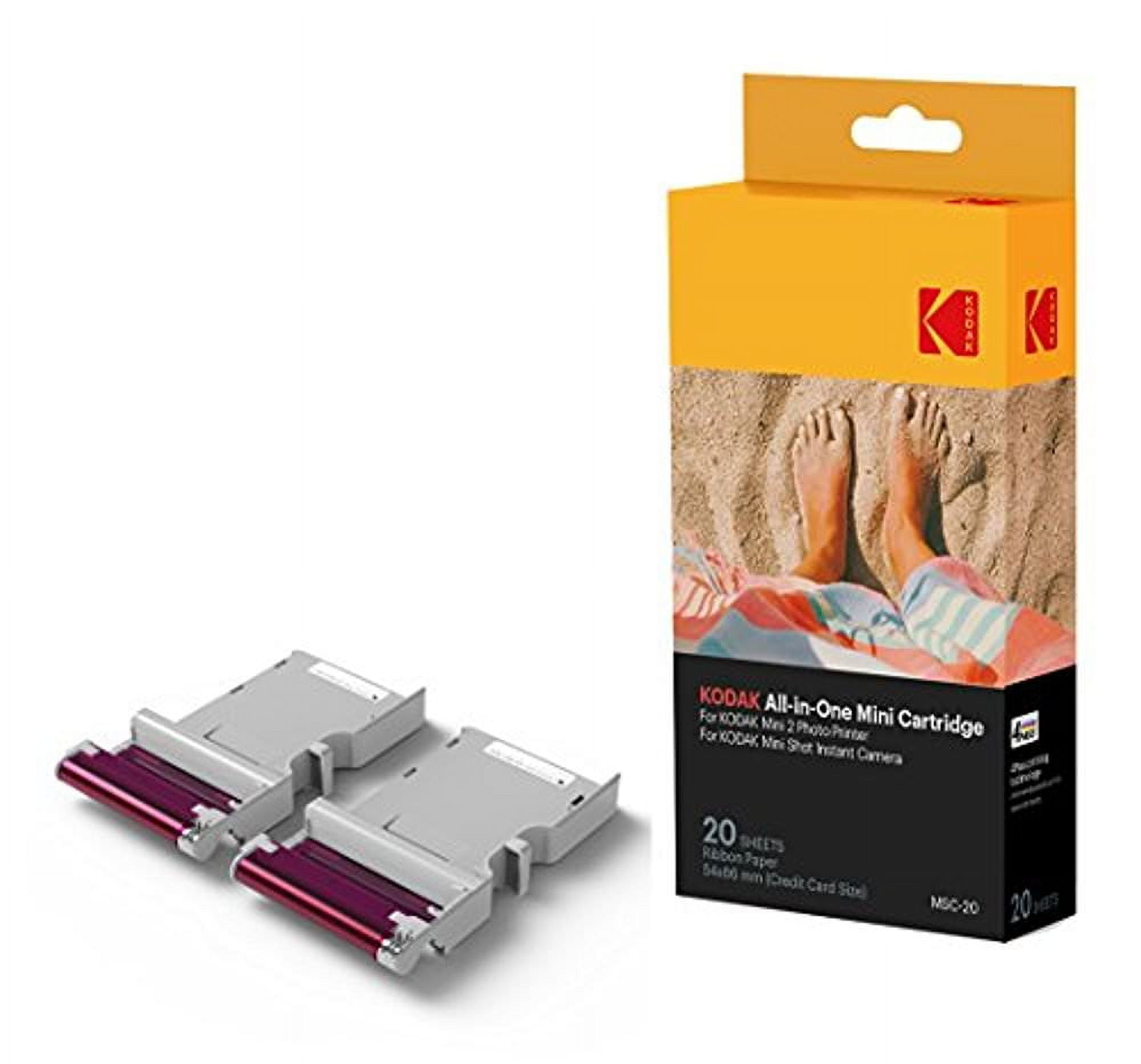 Kodak Mini 2 Photo Printer Cartridge MC All-in-One Paper & Color Ink ...