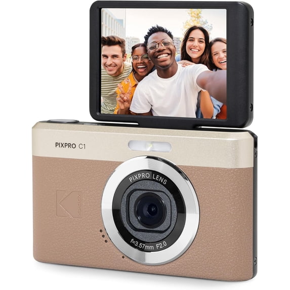 Kodak PIXPRO C1 Digital Camera, 13MP Compact Point & Shoot with 4X ...