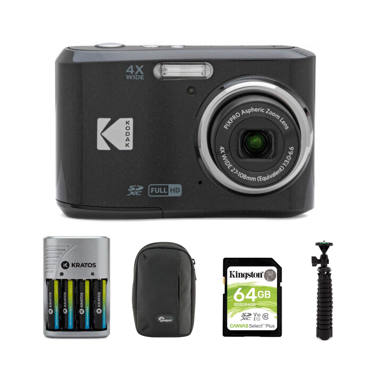 Kodak PIXPRO WPZ2 Rugged Waterproof 16MP Digital Camera with Accessory ...