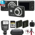 Kodak PIXPRO FZ55 Digital Camera (Black) + Extra Battery + 1 Yr ...