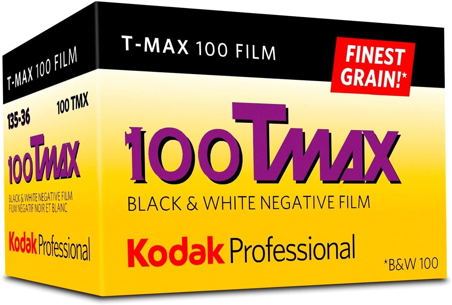Kodak Professional 100 Tmax Black & White Negative Film 35mm 36 ...