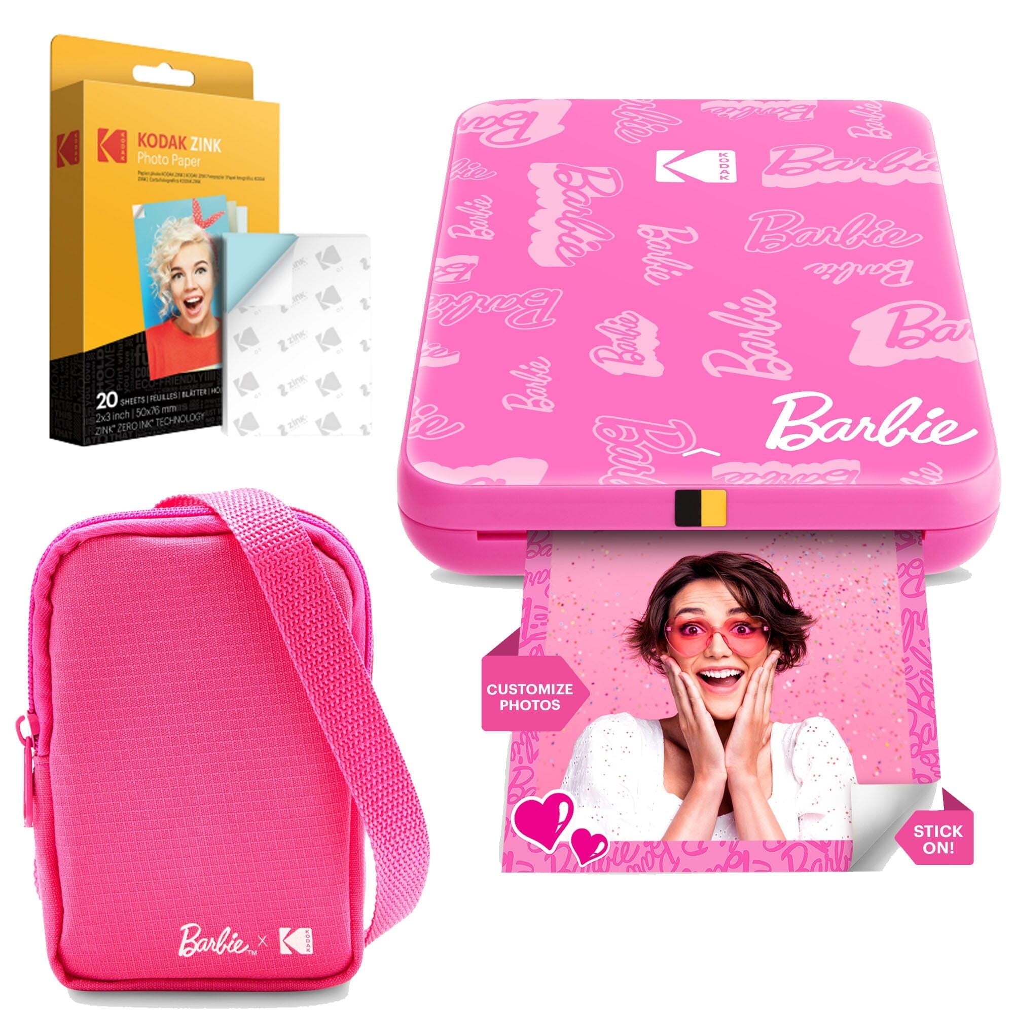 Kodak Step Slim Mobile Instant Photo Printer 2x3" Barbie & Zink Photo ...