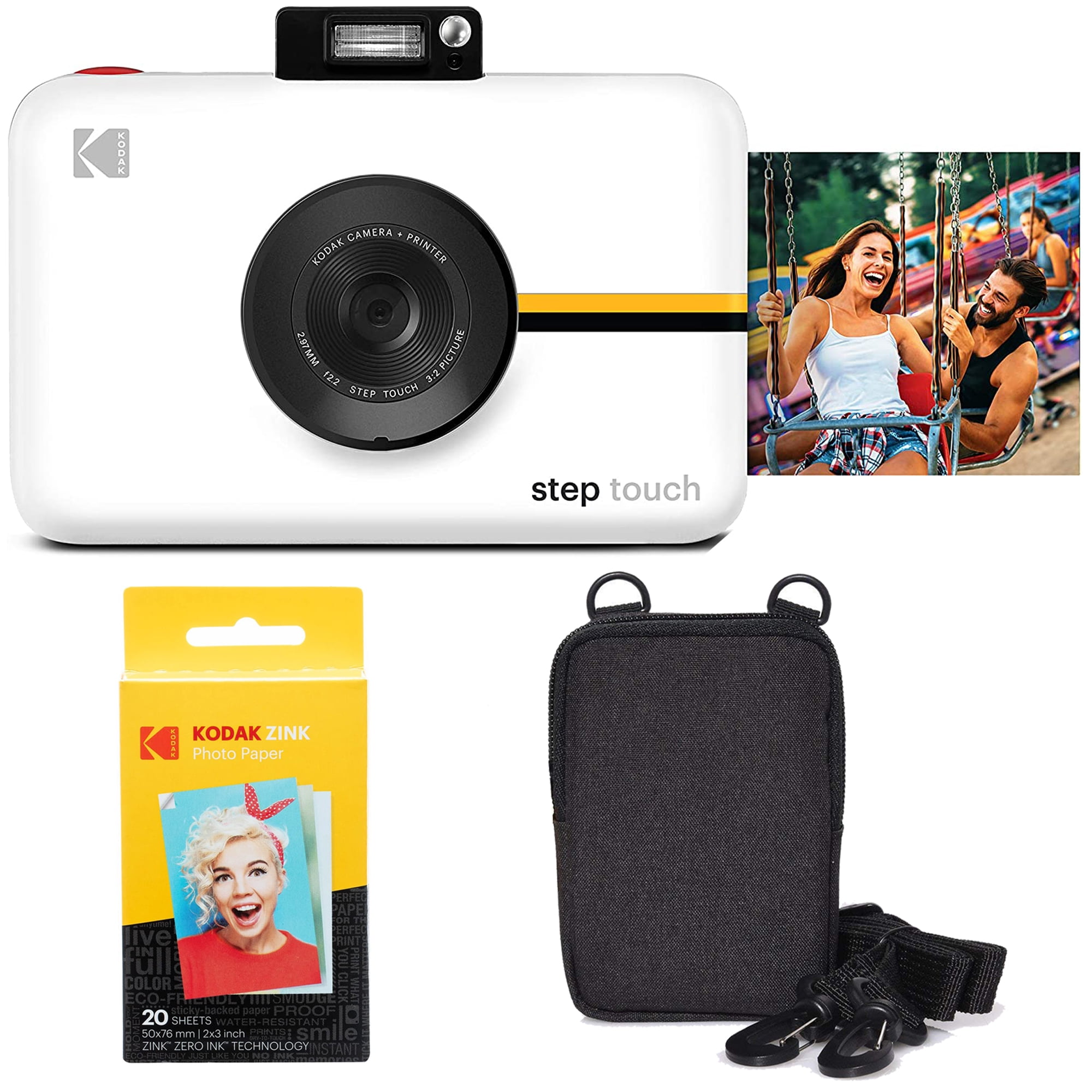 Kodak Step Touch 13MP Instant Camera (White) with 3.5” LCD Touchscreen ...