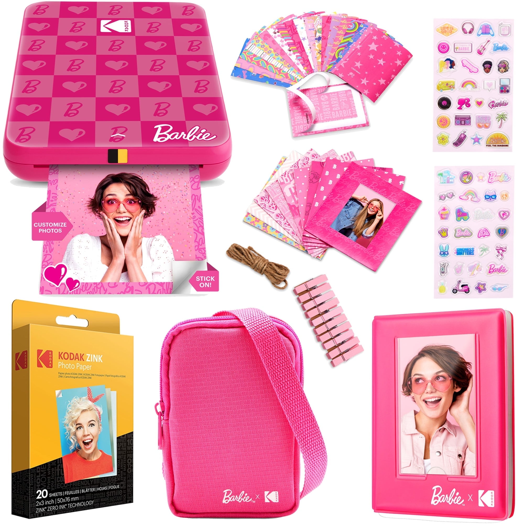 Kodak x Barbie Step Slim Instant Photo Printer, Iconic Style Barbie ...