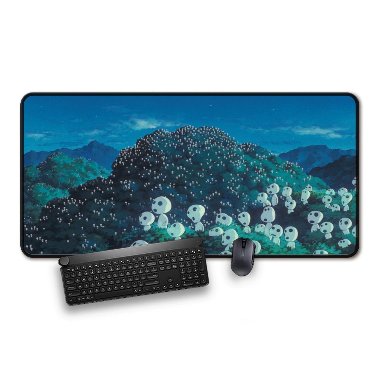 Kodama Mousepad, Forest Spirit Gaming Desk Mat, Anime-Inspired Desk Mat ...