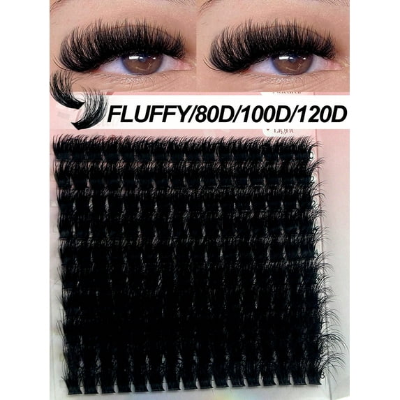 Kodanlash Lash Clusters 200 Pcs DIY Individual Lashes 16mm Natural Look ...