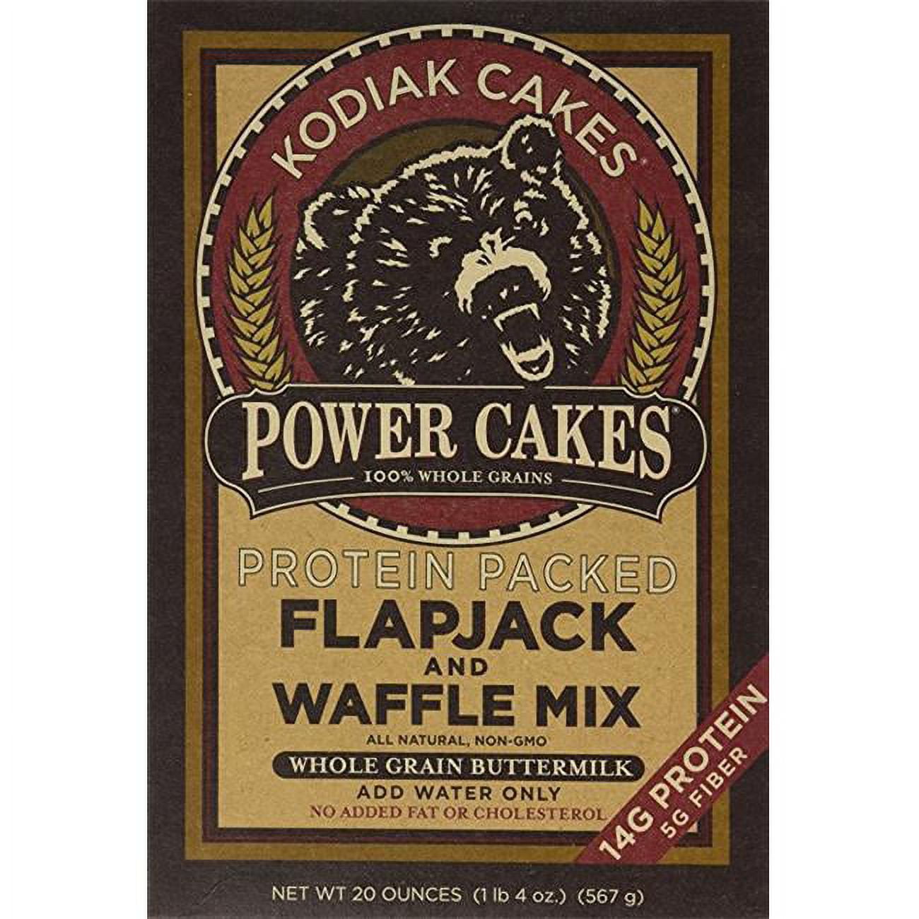 Kodiak 20 oz Mix Flapjack Power Buttermilk - Pack of 6 - Walmart.com