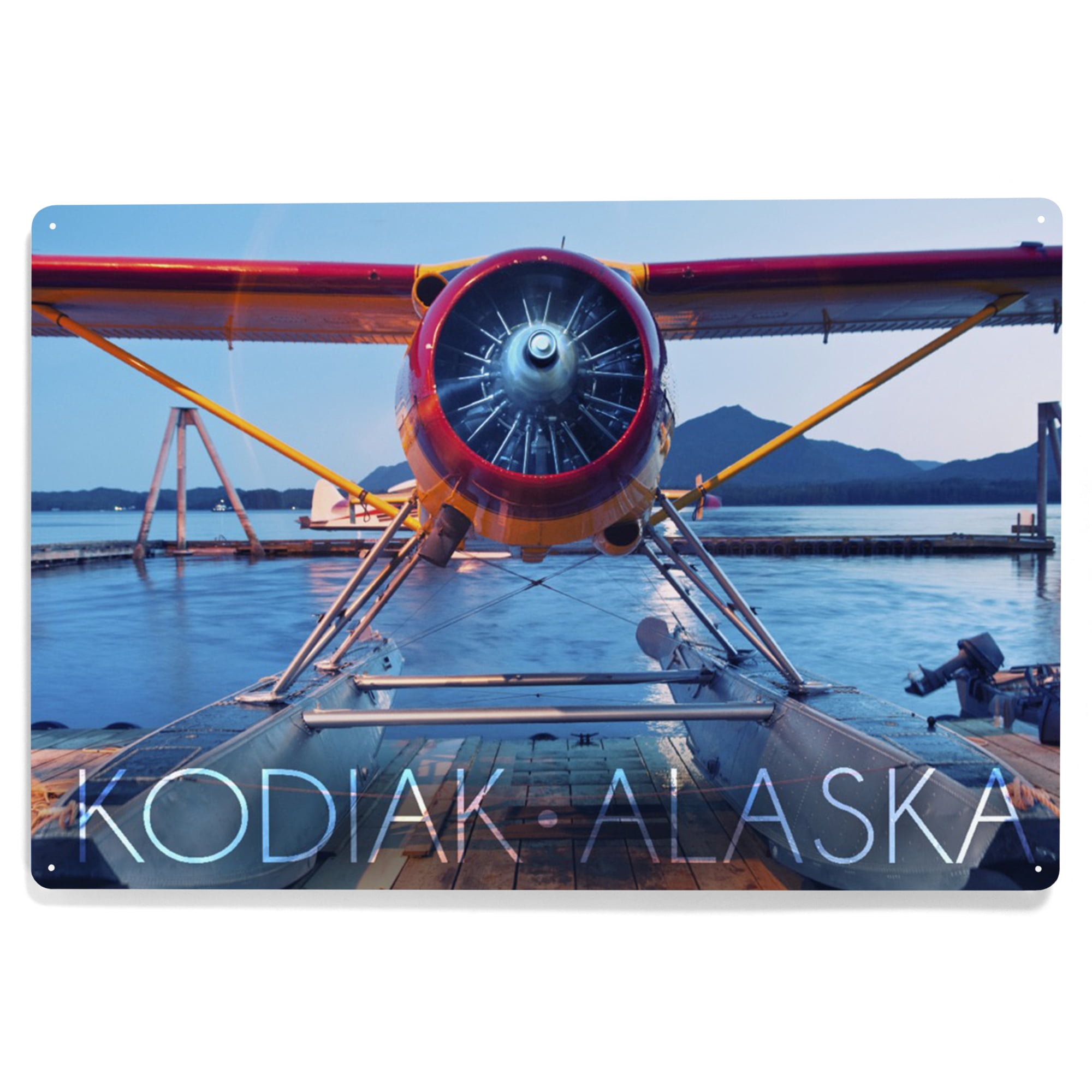 Kodiak, Alaska, Seaplane (12x18 Aluminum Art, Indoor Outdoor Metal Sign ...