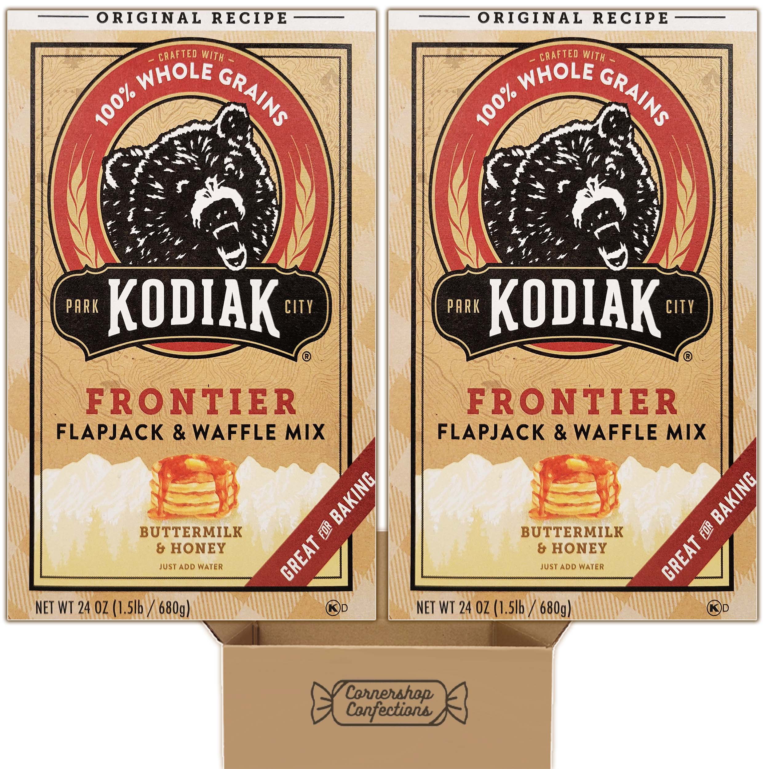 Kodiak Cakes Buttermilk & Honey Flavored Power Cakes Bundle - High ...