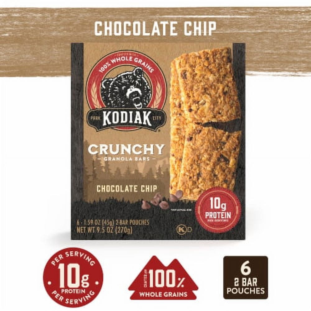 Kodiak Cakes Chocolate Chip Crunchy Granola Bars - Walmart.com