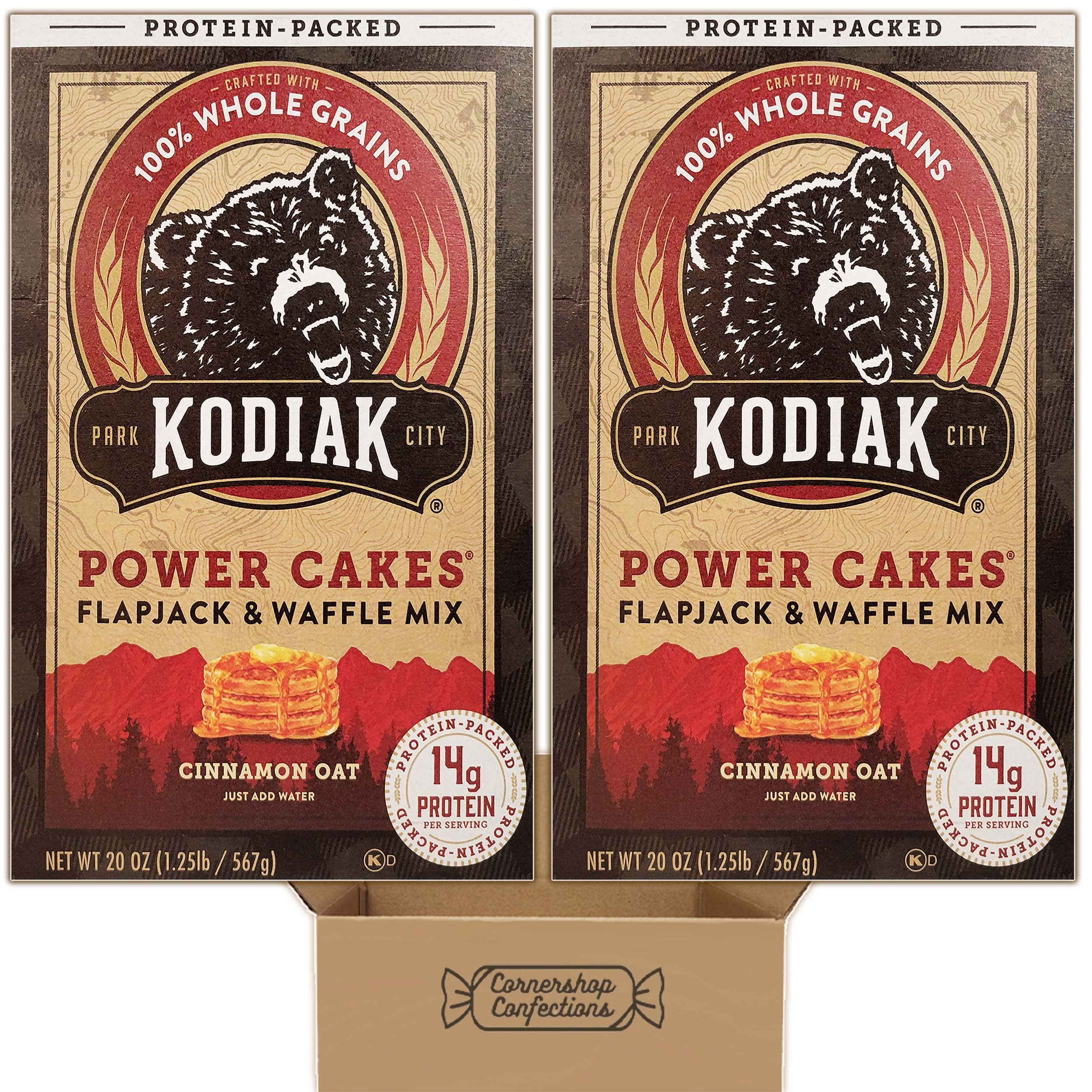 Kodiak Cakes Cinnamon Oat Flavored Power Cakes Bundle - High Protein ...