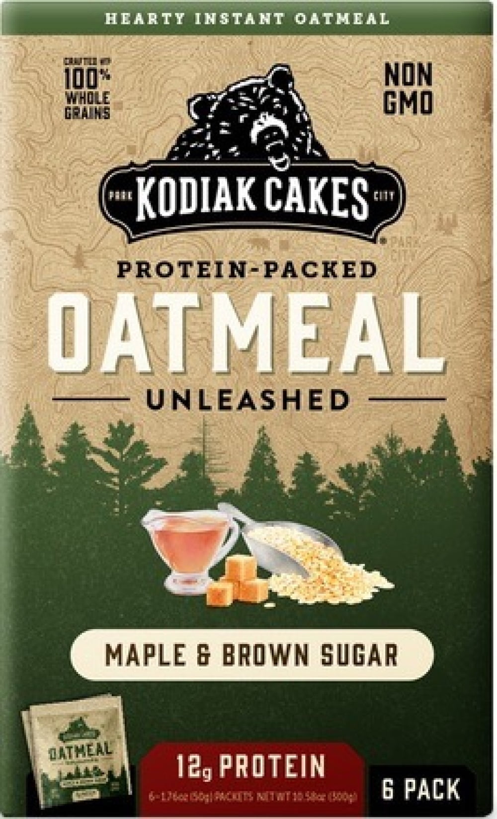 Kodiak Cakes Instant Oatmeal Maple & Brown Sugar (Pack of 5) - Walmart.com