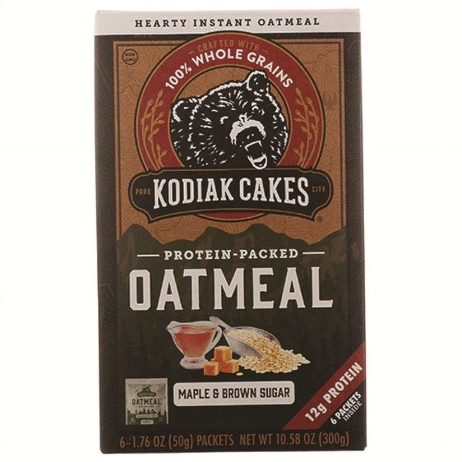 Kodiak Cakes Maple & Brown Sugar Protein Packed Oatmeal 6 ct Pack of 3 ...