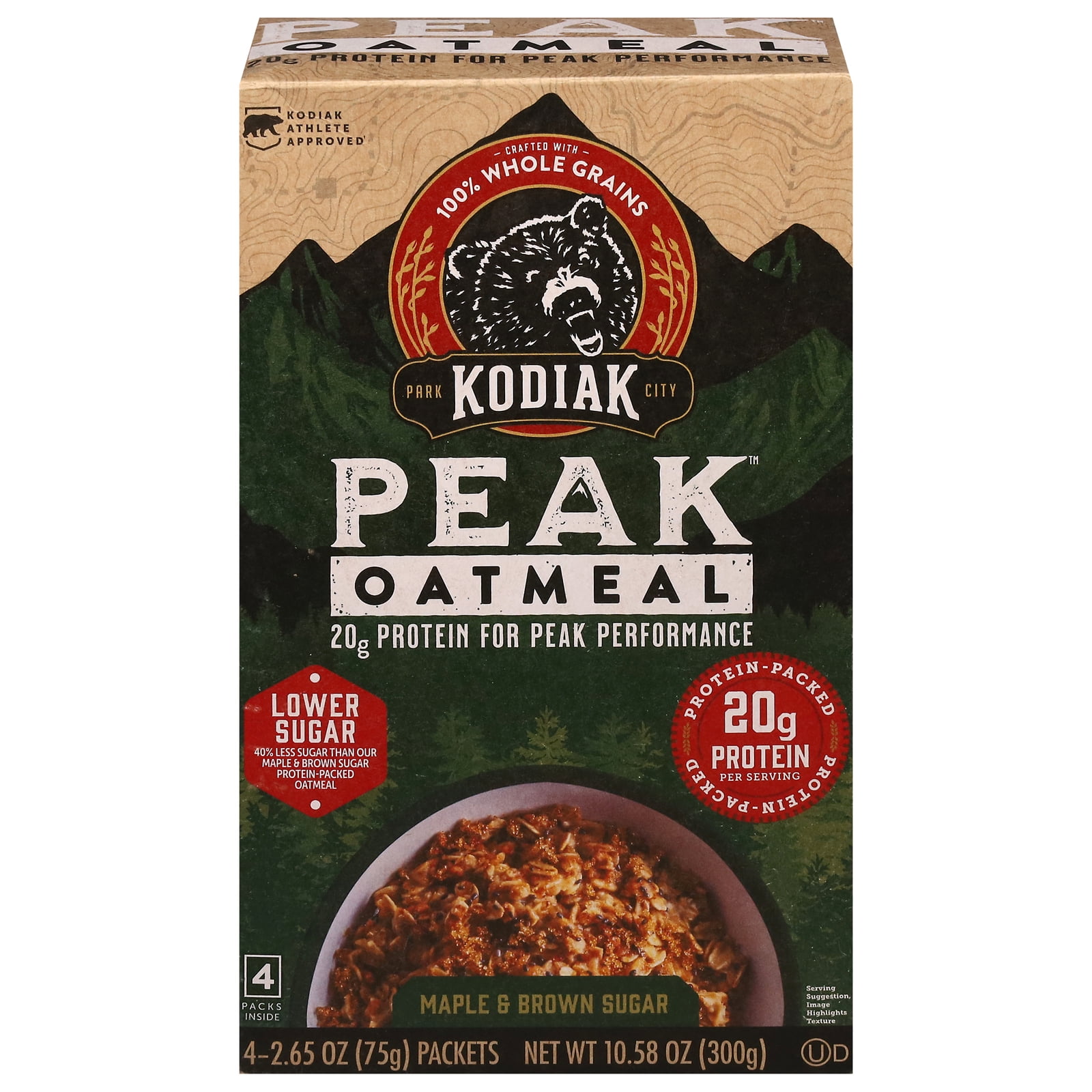 Kodiak Cakes Oatmeal Maple Brown Sugar Packets - (Pack of 6) - 4/2.65 ...