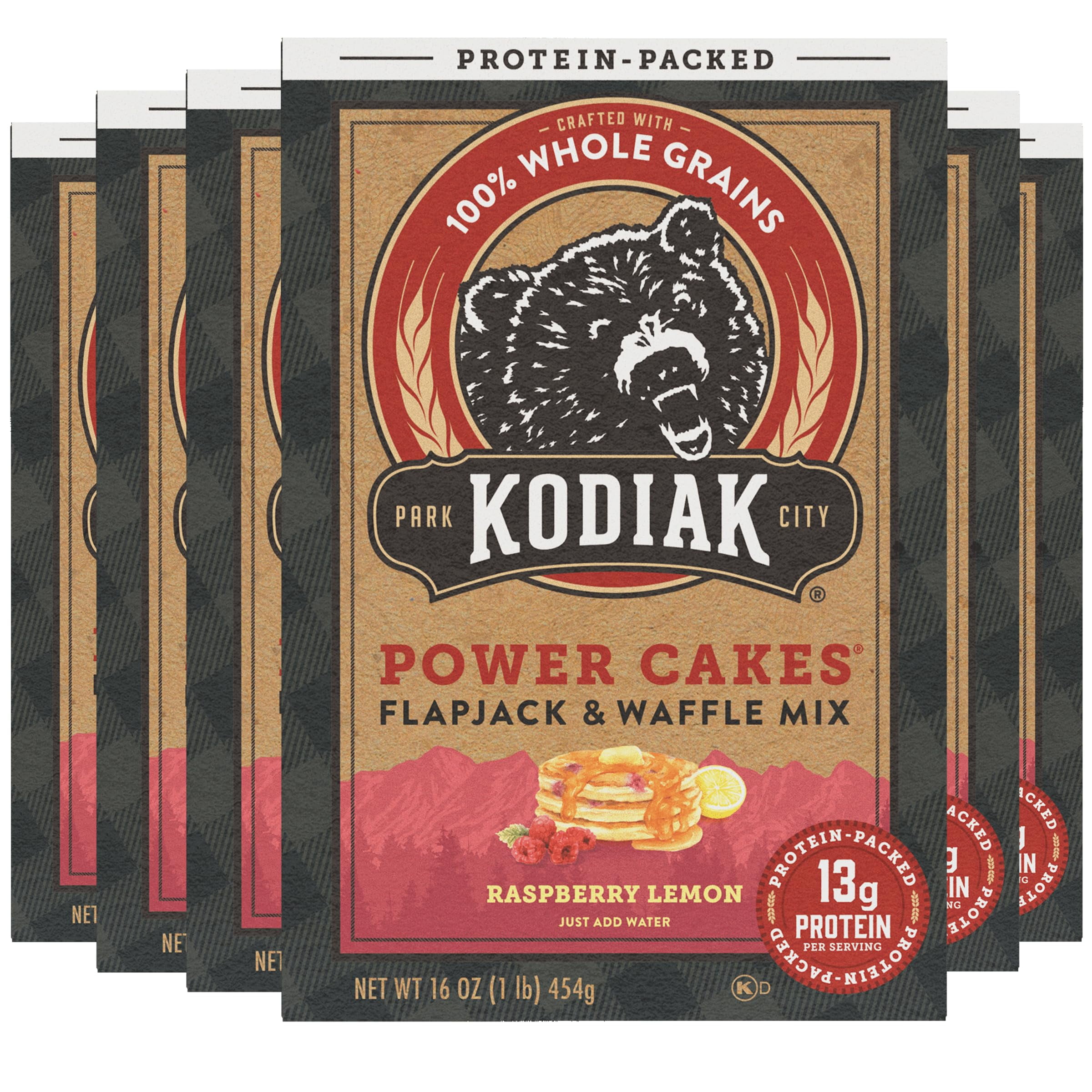 Kodiak Cakes Power Cakes, BDF32 Pancake & Waffle Mix, Raspberry Lemon ...