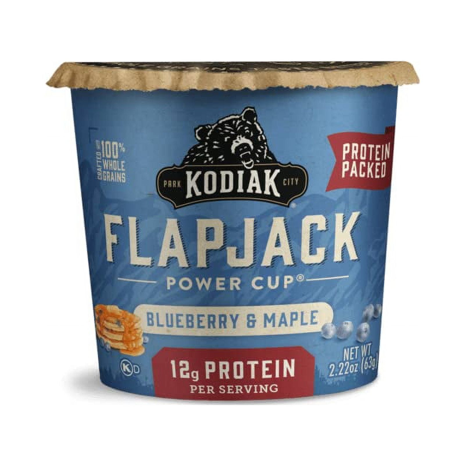 Kodiak Cakes Protein Pancake Flapjack Power Cup - Blueberry and Maple ...