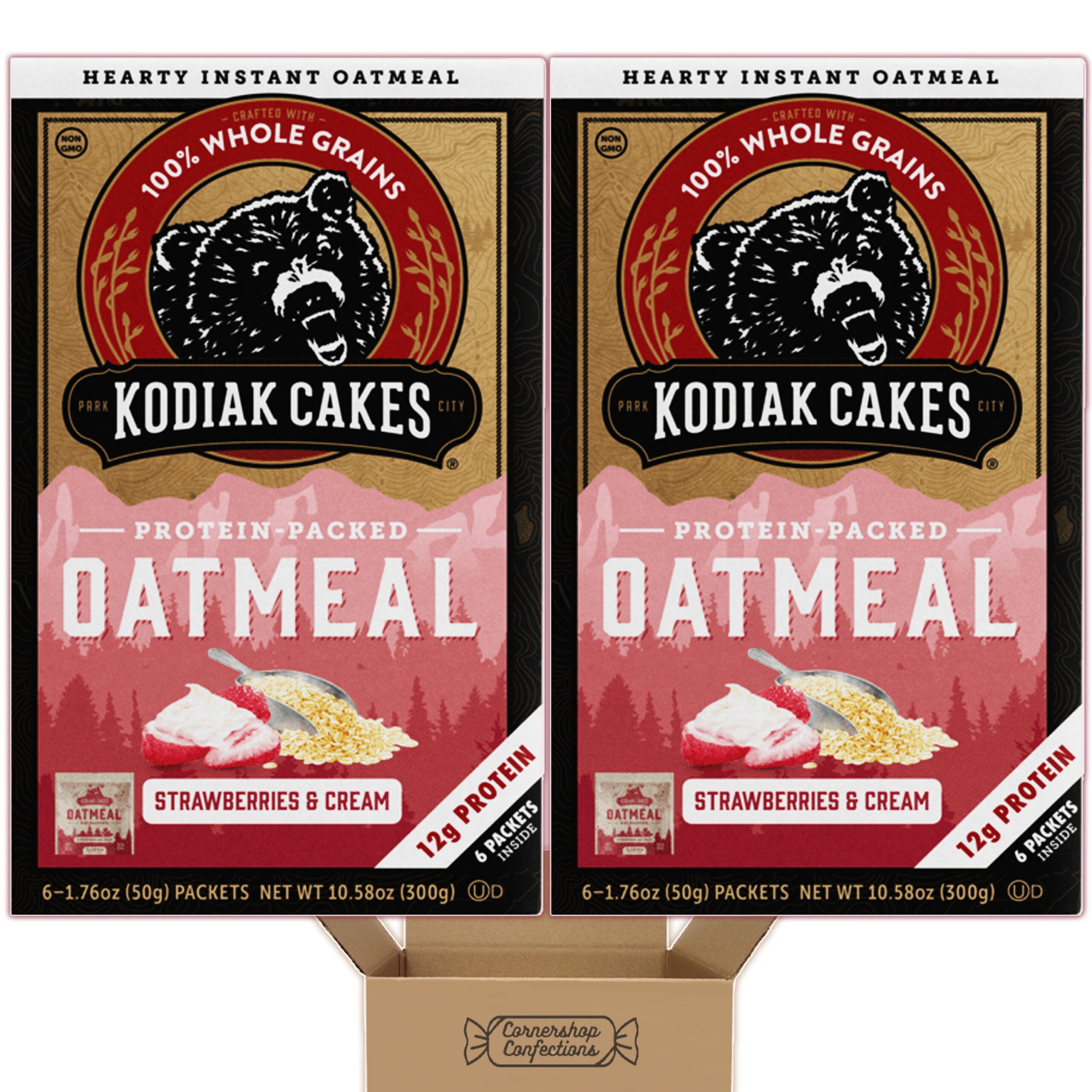 Kodiak Cakes Strawberries and Cream Oatmeal - Mix-and-Match Packs - 2 ...