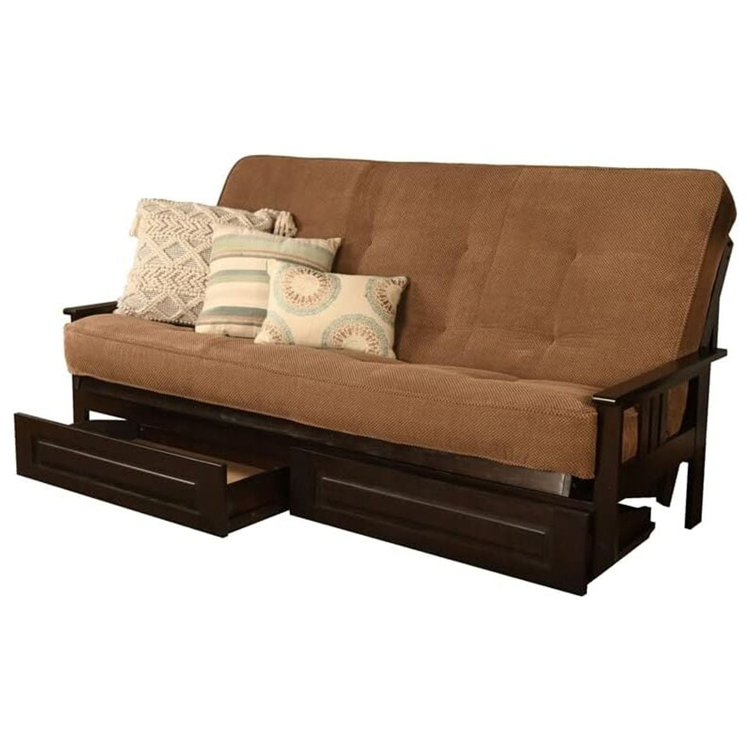 Free Shipping! Kodiak Furniture Foam Queen-size Futon Mattress w/Mocha ...