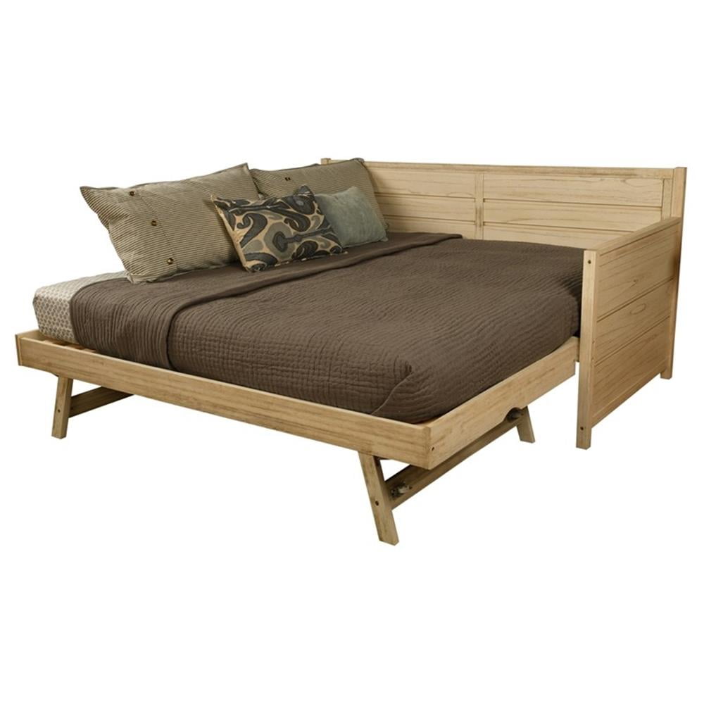 Kodiak Furniture Marisa Wood Daybed w/ Trundle in Weathered White ...