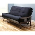 Kodiak Furniture Monterey Futon Frame with Fabric Mattress in Black ...