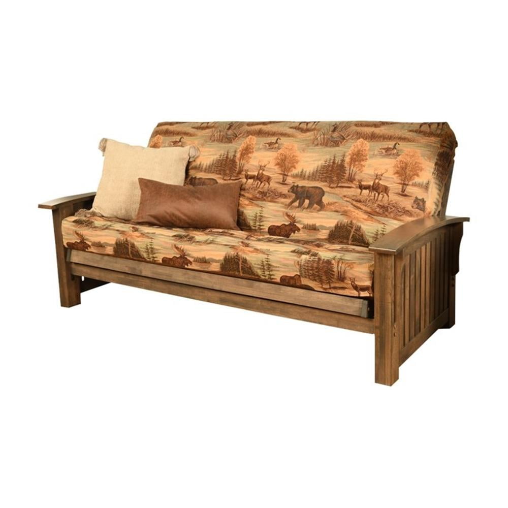 Kodiak Furniture Comfortable Full Size Washington Futon in Rustic ...