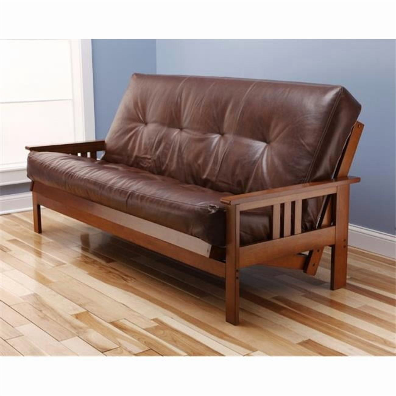 Kodiak Monterey Full Size Futon Frame with Oregon Saddle Mattress ...