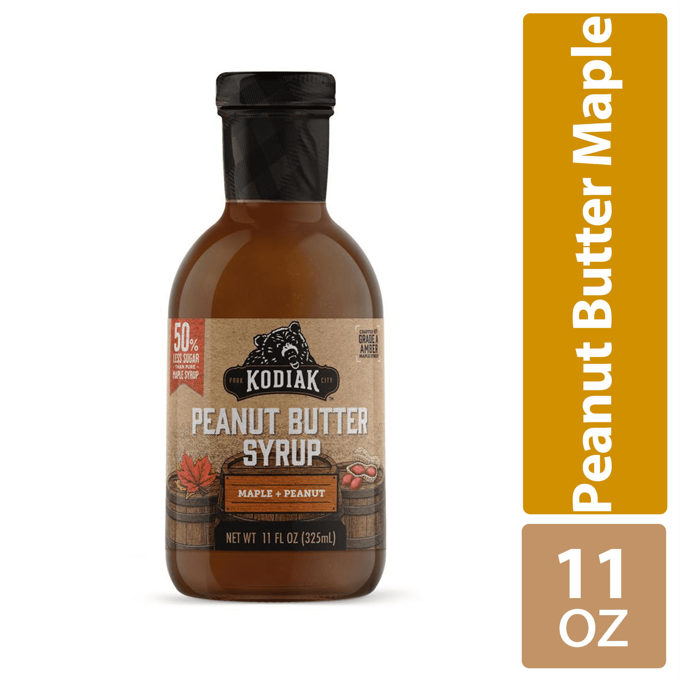Kodiak Peanut Butter Maple Syrup Bottle - Walmart.com