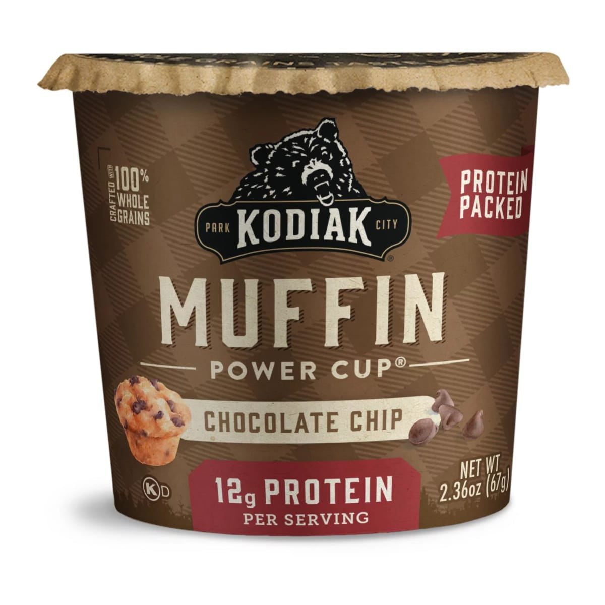 Kodiak High Protein Chocolate Chip Muffin Power Cup, 2.36 oz - Walmart.com