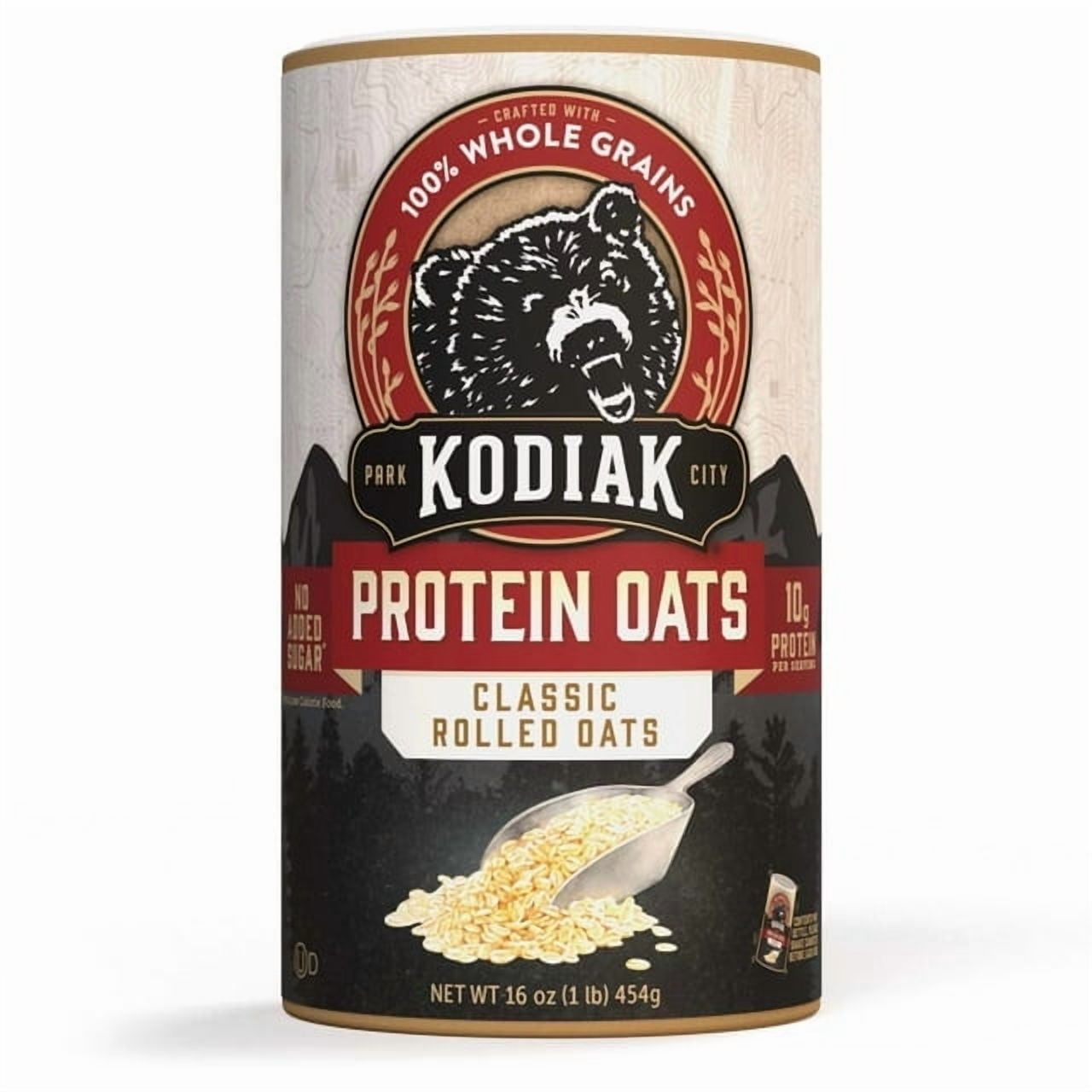 Kodiak Protein-Packed Classic Rolled Oats, 16 oz Canister pack of 1 ...