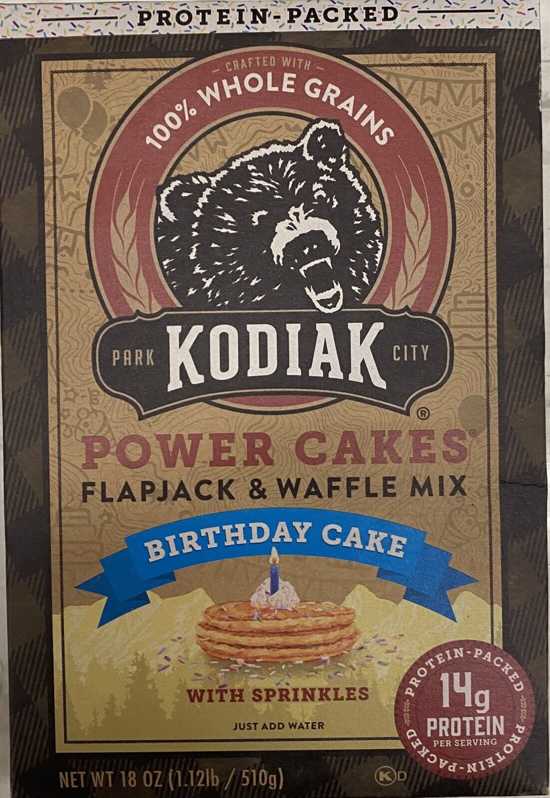 Kodiak Protein Power Cakes BIRTHDAY CAKE Pancake Flapjack & Waffle Mix ...