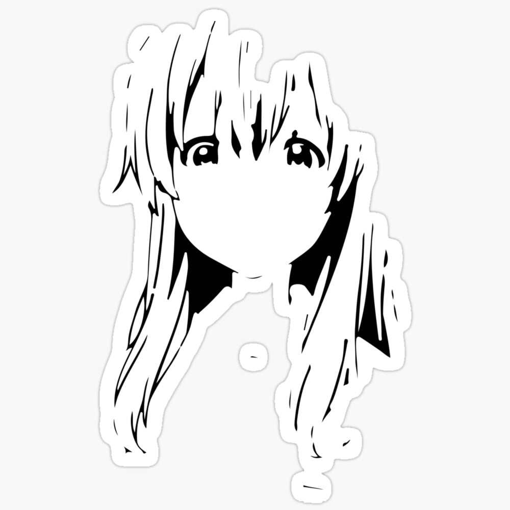 Koe No Katachi - Shouko Nishimiya - Minimal Art Sticker Phone Decal ...