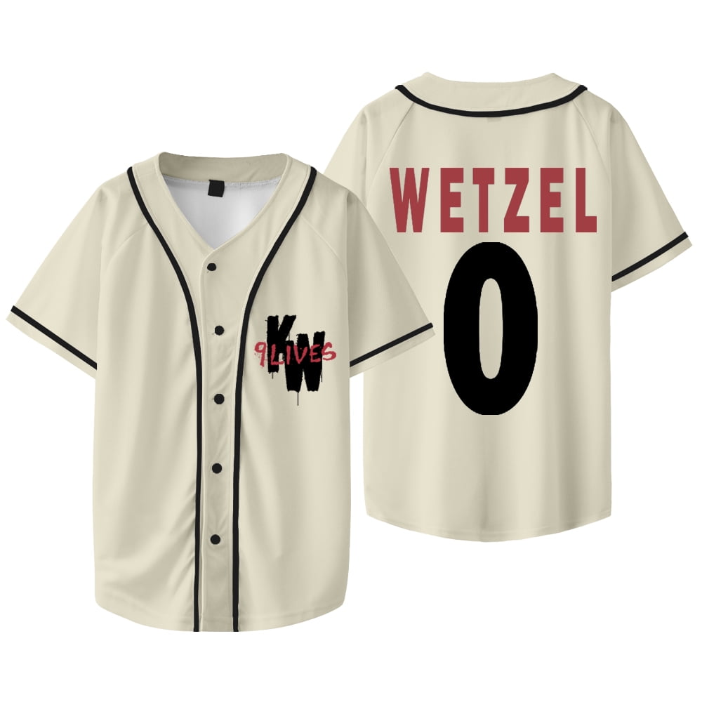 Koe Wetzel 0 Jersey 9 Lives Album Tour Merch Baseball Jacket Women Men ...