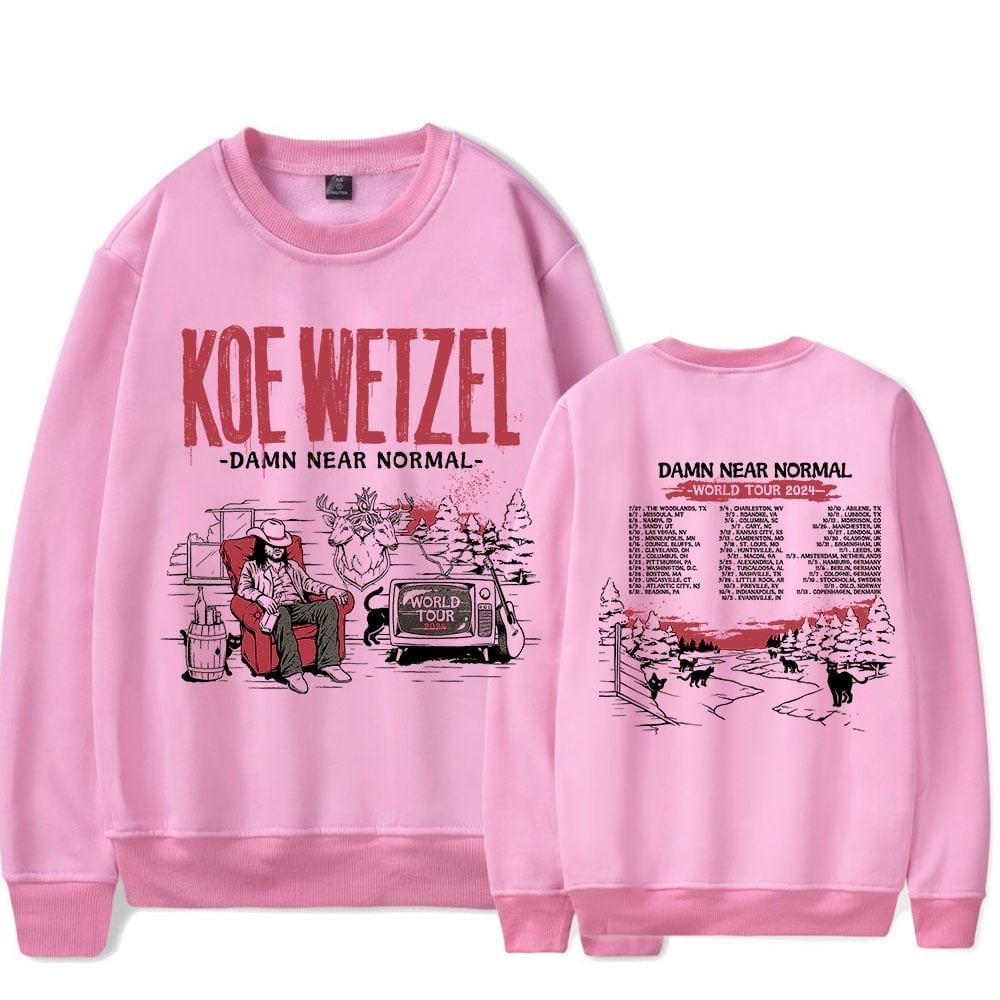 Koe Wetzel Damn Near Normal Tour 2024 Crewneck Sweatshirt Unisex ...