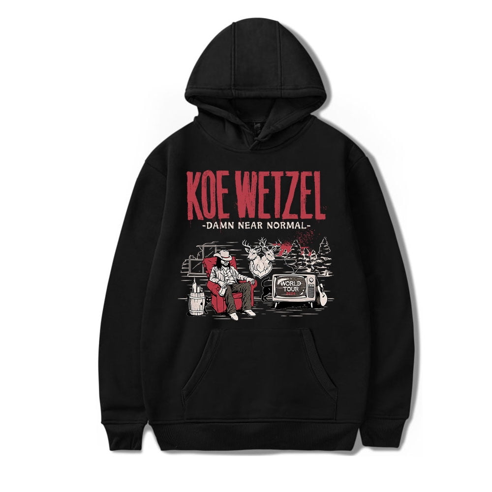 Koe Wetzel Damn Near Normal Tour Hoodie 2024 Unisex Vintage Casual Long ...