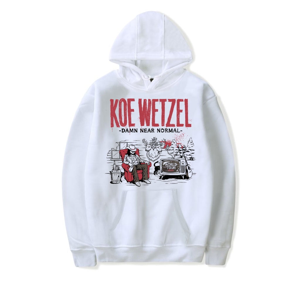 Koe Wetzel Damn Near Normal Tour Hoodie 2024 Unisex Vintage Casual Long ...