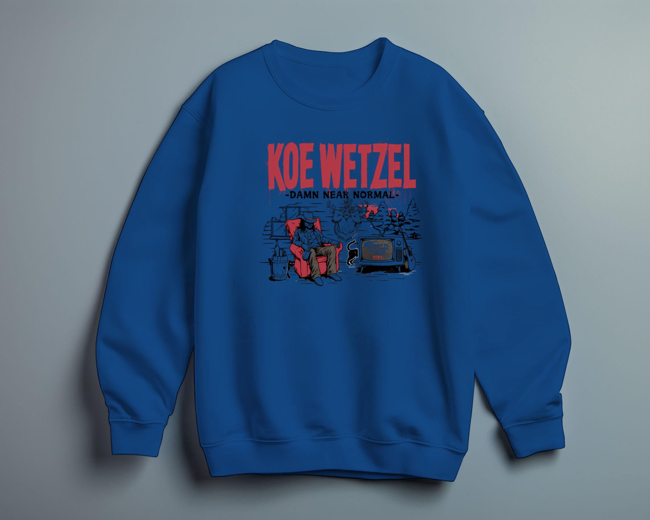 Koe Wetzel - Damn Near Normal World Tour 2024 Shirt, Koe Wetzel Fan ...