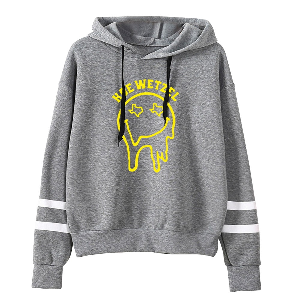 Koe Wetzel Droopy Smiley Merch Hoodies Pocketless Parallel Bars Sleeve ...