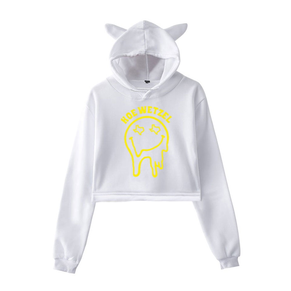Koe Wetzel Droopy Smiley Merch Hoodies Sweatshirts for Girls Cat Ear ...