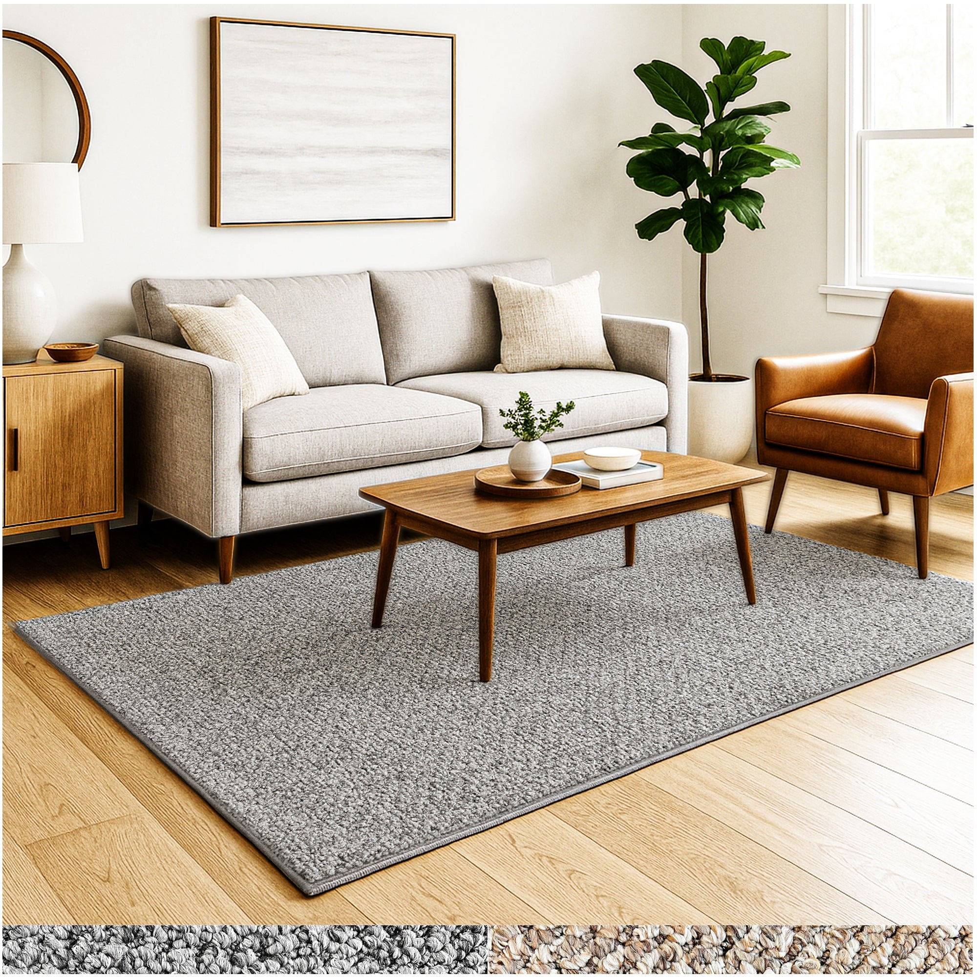 Koeckritz Dream Land Wool-Inspired Berber Indoor Bound Area Rug ...