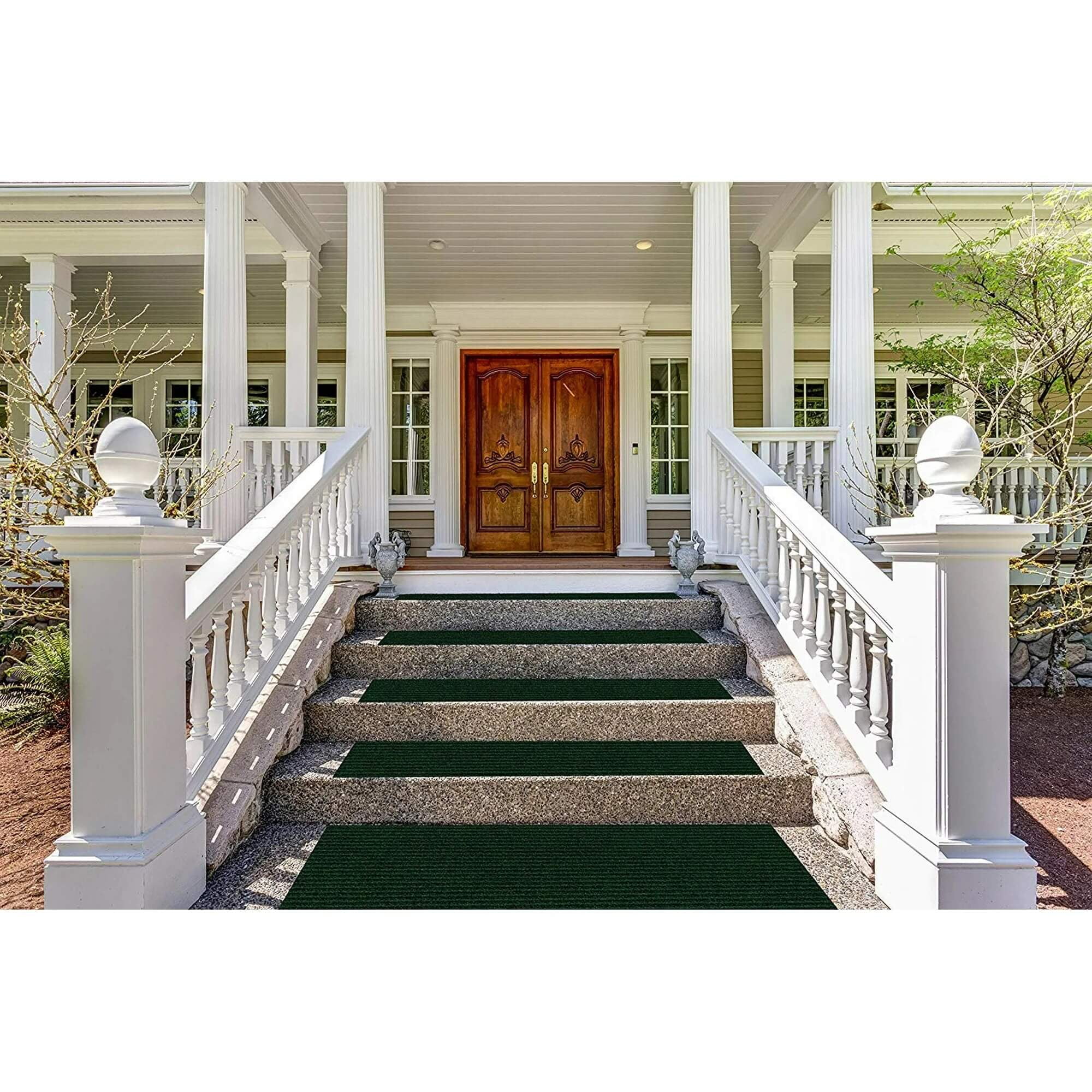 Koeckritz Rugs 1/4" Set of 3 Heavy Duty Indoor/Outdoor Carpet Stair ...