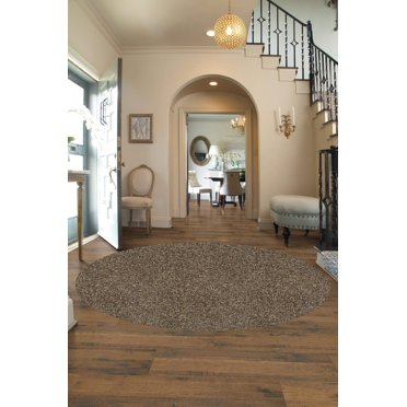 Koeckritz Rugs Soft & Cozy Flax Beige Area Rug, 9' x 9' Stain Resistant ...