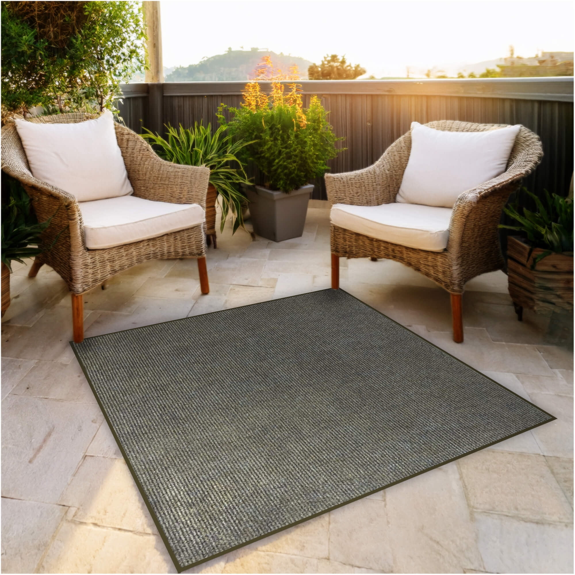 Koeckritz Rugs 5'x5' Square Dragonfly Luxe Indoor/Outdoor Gold Area Rug ...