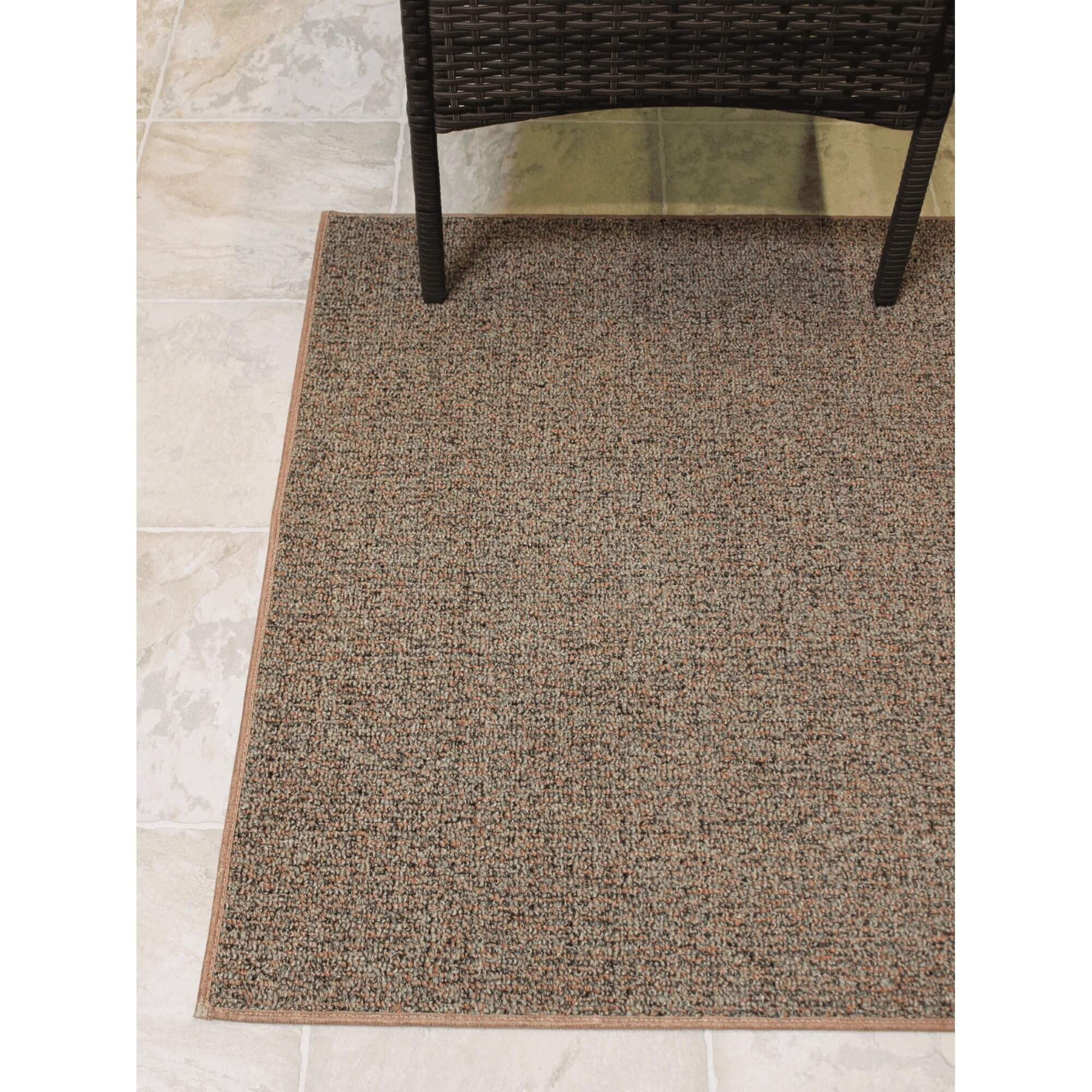 Koeckritz Rugs 8' Round Garden Escape Copper Indoor/Outdoor Area Rug ...