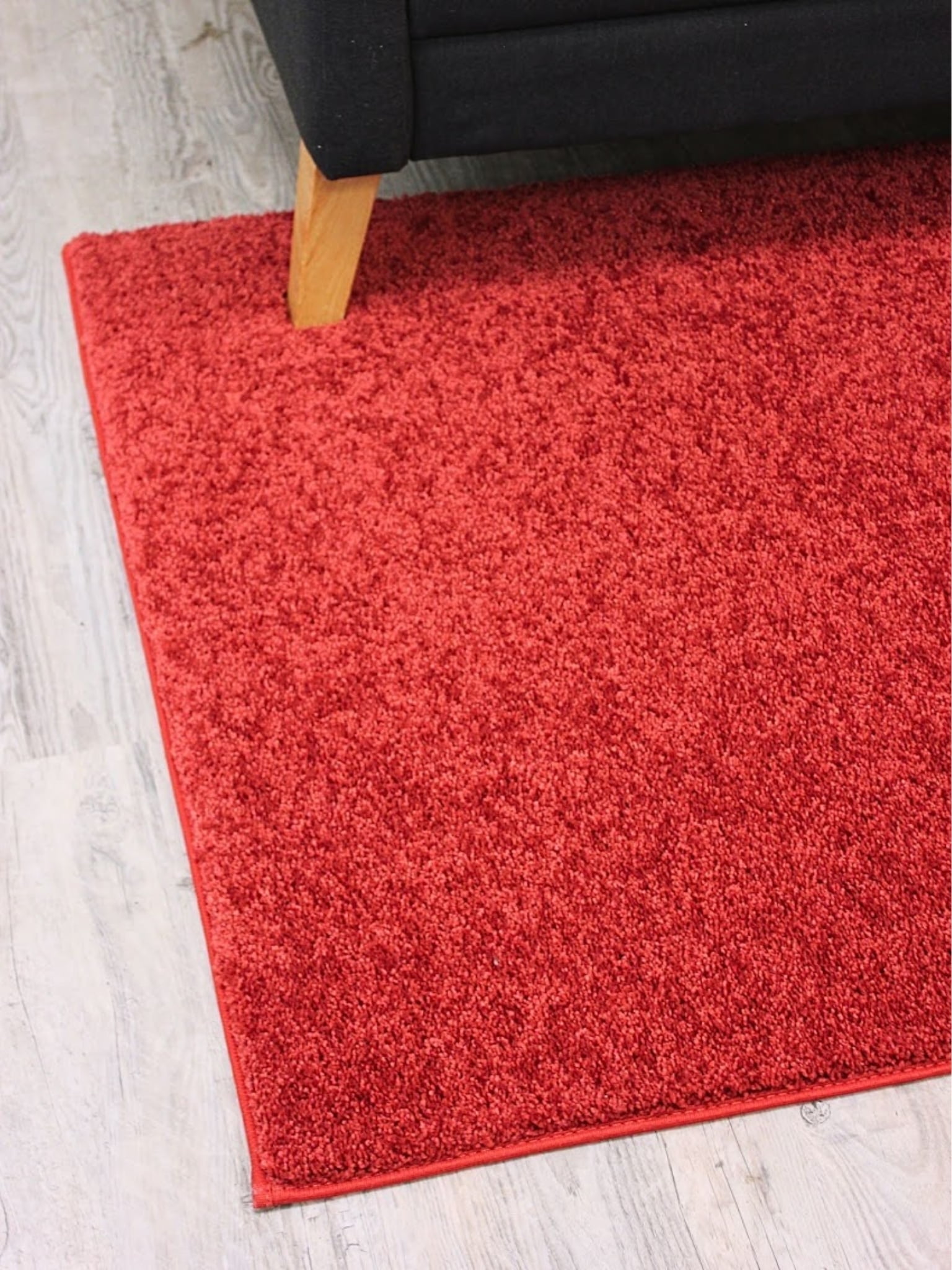 Koeckritz Rugs Kid Crossing Soft Area Rug, 4'x8', Fire Engine Red, For ...