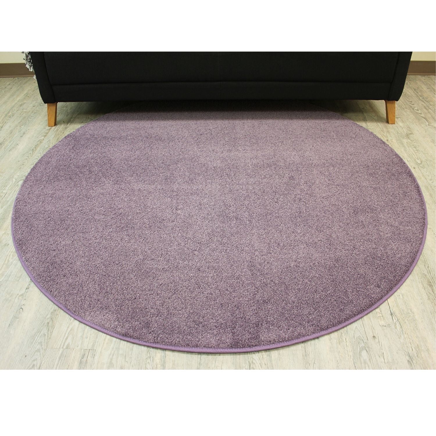 Koeckritz Rugs Kid Crossing Soft Area Rug, 5' Round, Light Purple, for ...