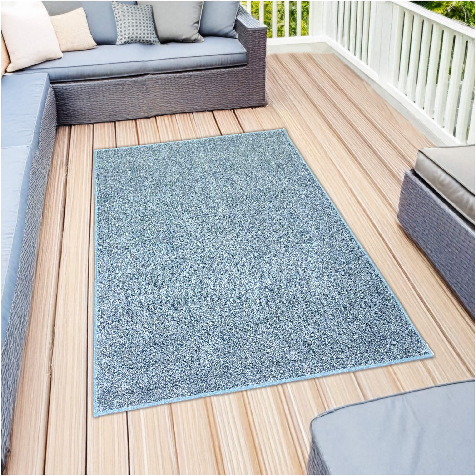 Koeckritz Rugs Premium 8'x12' Stillwater Indoor/Outdoor Turf Rug Ideal ...