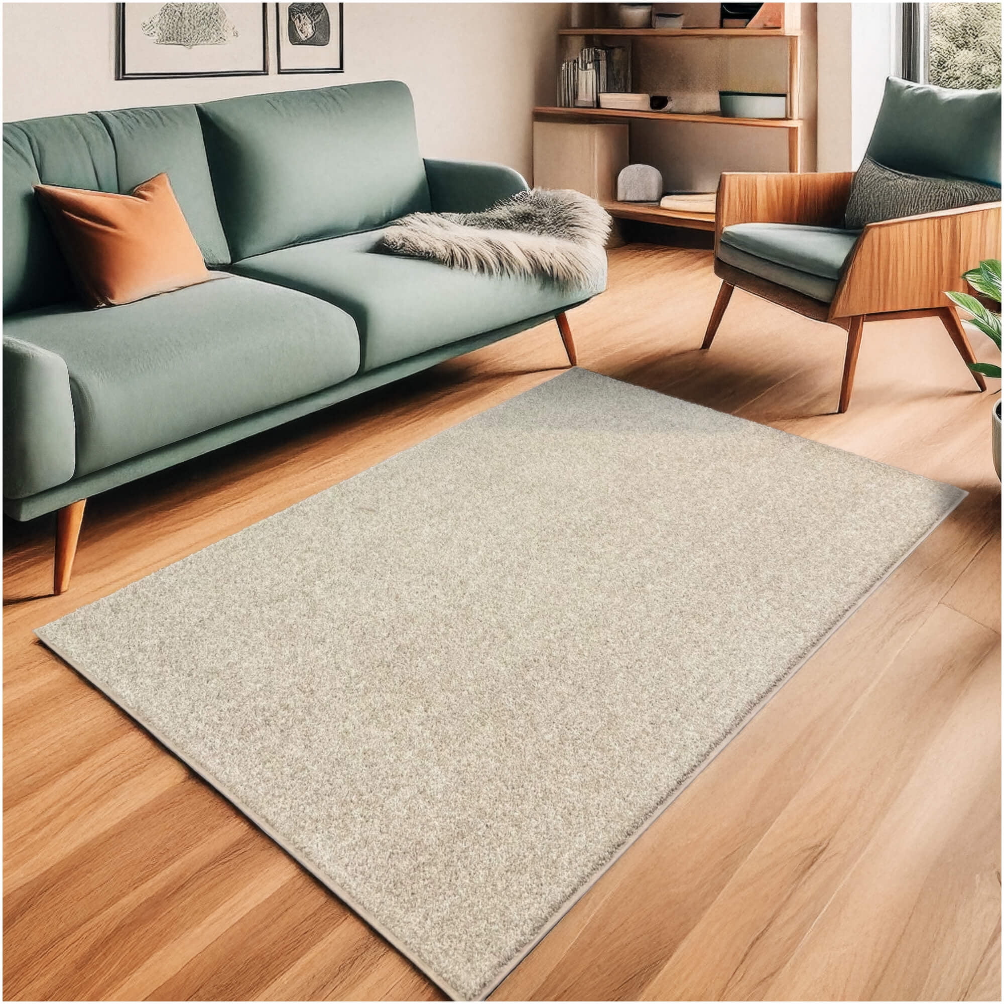Koeckritz Rugs Soft & Cozy Saw Dust 2'x18' Indoor Area Rug for Living ...