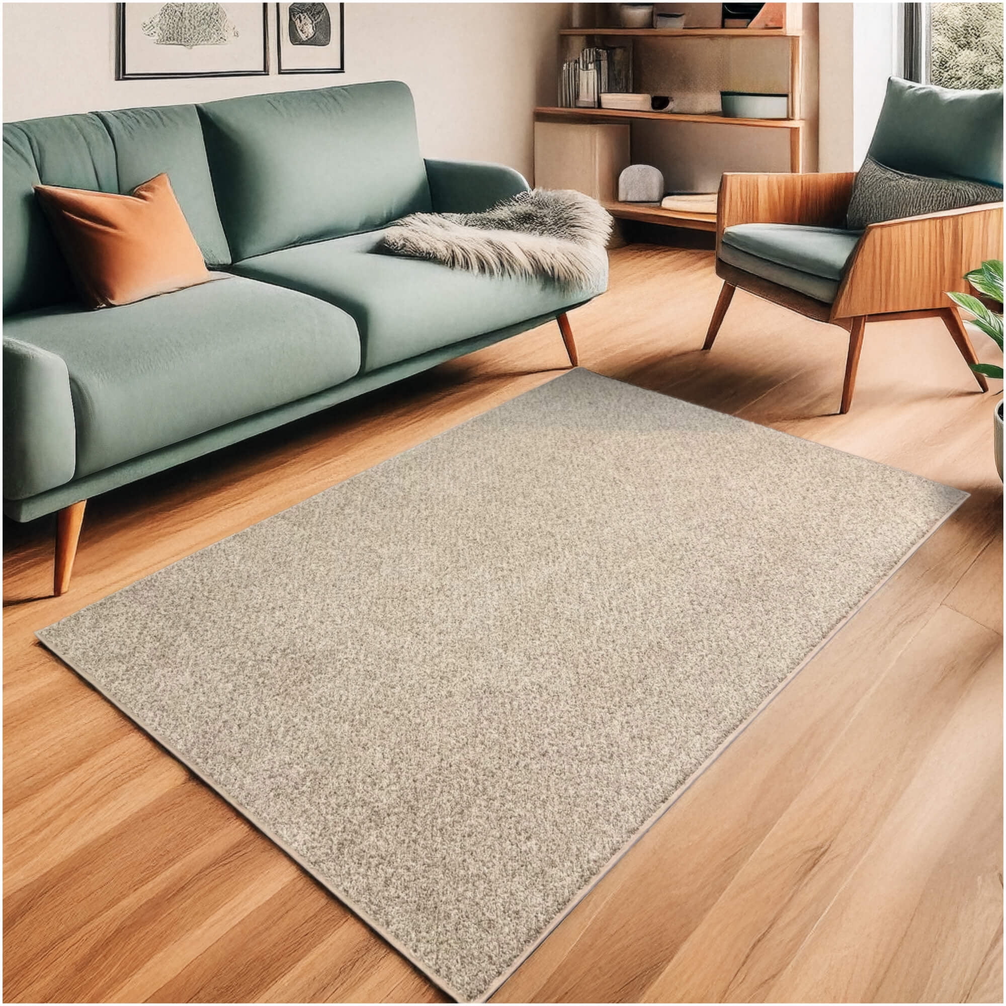 Koeckritz Rugs Soft & Cozy Stone 8'x12' Indoor Area Rug for Living Room ...