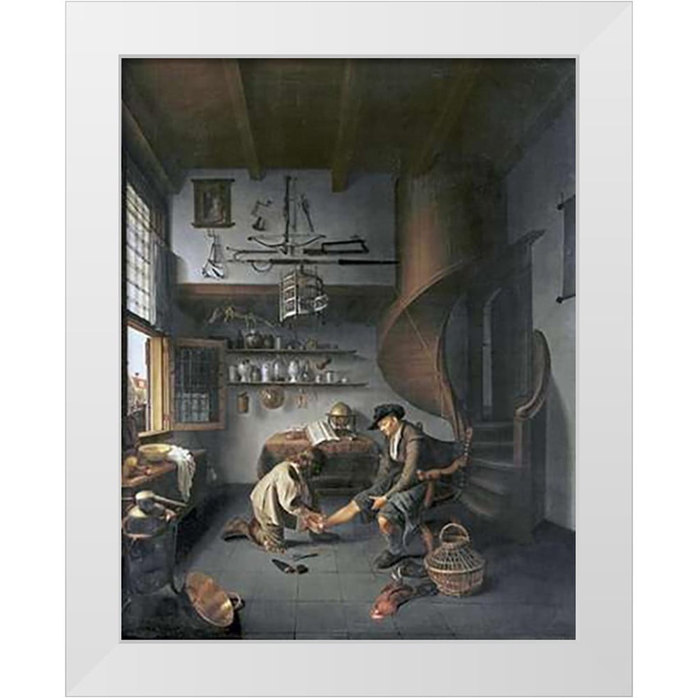 Koedijck, Isaack 20x24 White Modern Wood Framed Museum Art Print Titled ...