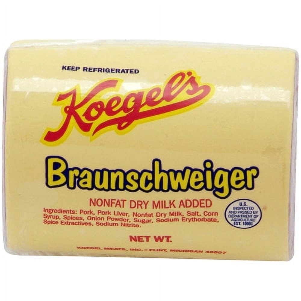 Koegel's Braunschweiger, Random Weight, Pork and Liver - Walmart.com